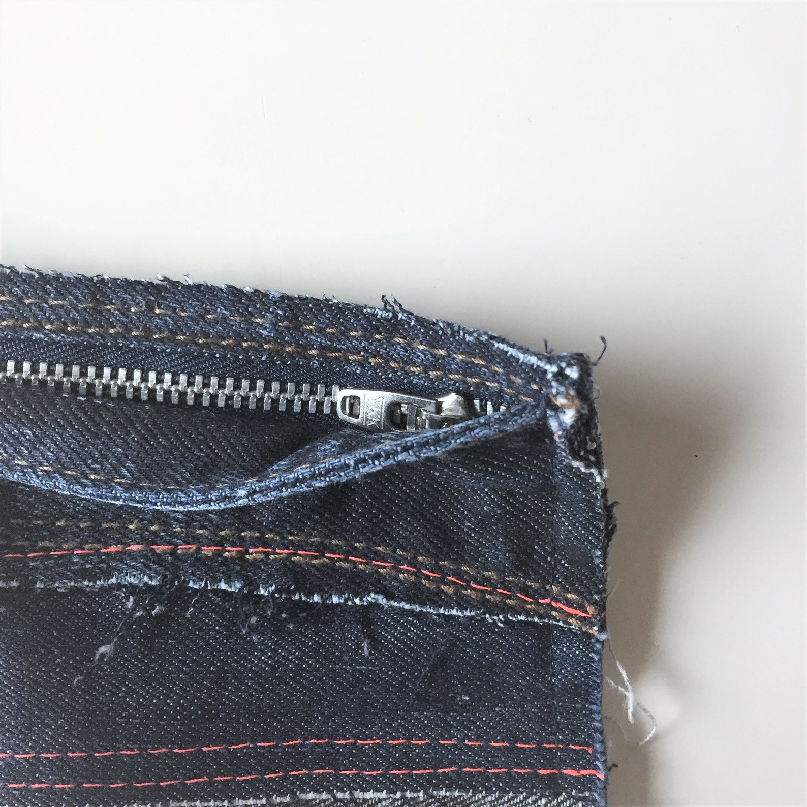 Upcycled Denim Zipper Pouch: Handmade Patchwork Wristlet - Etsy