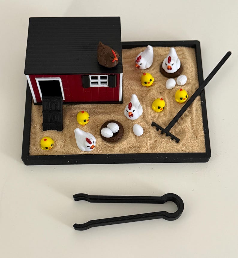 Chicken Zen Garden: Funny Mini Farm Desk Toy for Work or Home - Etsy