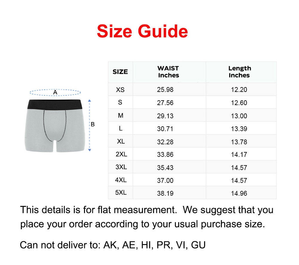 Personalized Face Boxer Briefs, Valentines Day Gift, Underwear With ...