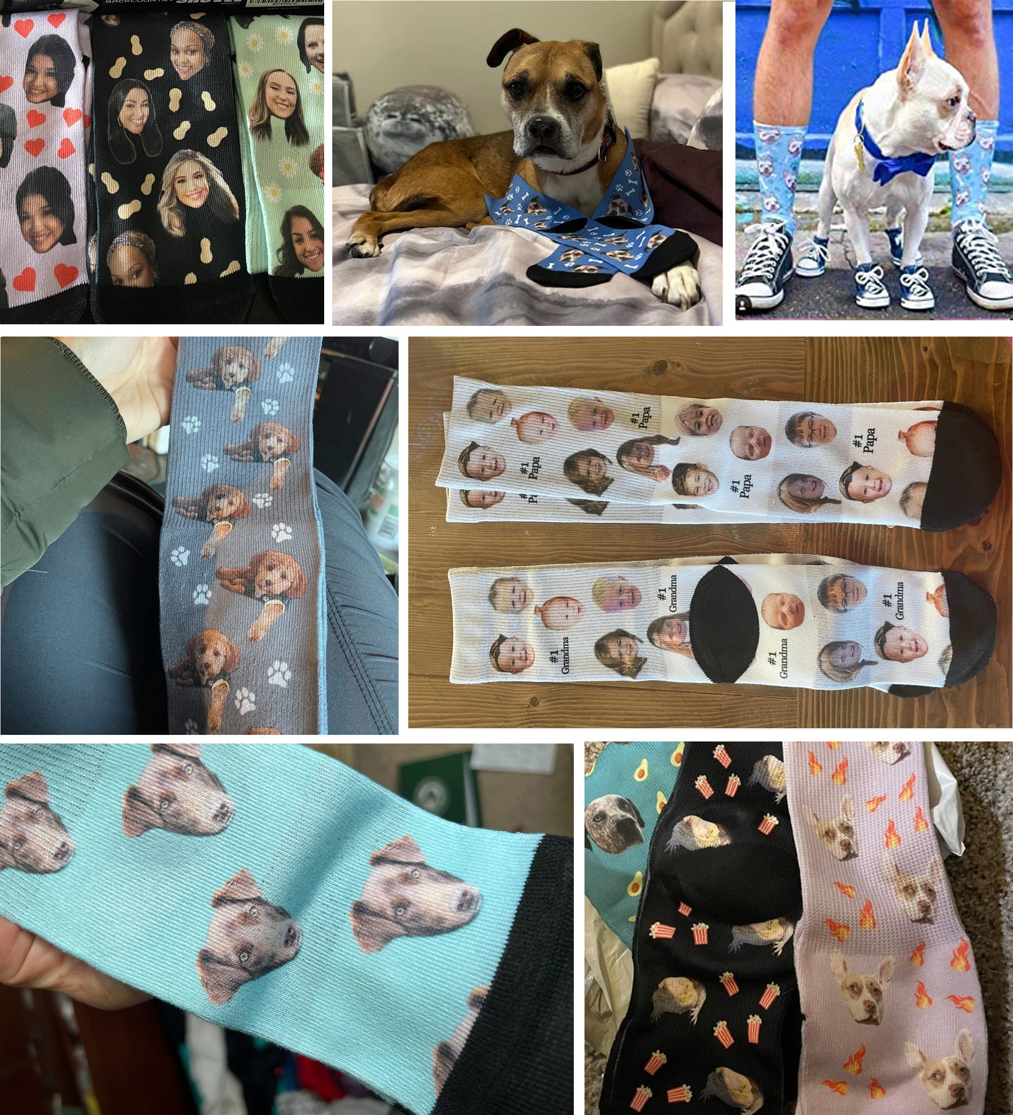 Custom Birthday Socks, Happy Birthday Face Socks, 20th, 30th, 40th, 50th Birthday Gift ...