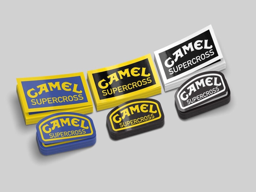 CAMEL Supercross Vintage Retro Sticker Pack (6 Count) - Etsy