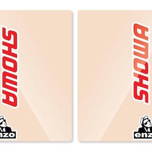 Retro SHOWA Enzo Clear Fork Decals Original N-style MX 12ml Utlra Thick High Gloss - Etsy