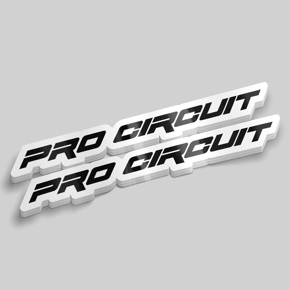 Pro Circuit Fender Arch Decals (2 Count) Holographic Fluorescent Clear ...