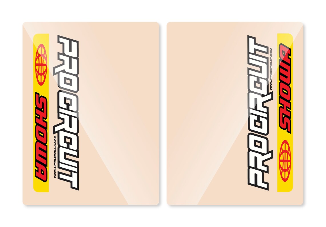 Procircuit SHOWA Clear Fork Decals Original N-style MX 12ml Utlra Thick High Gloss - Etsy