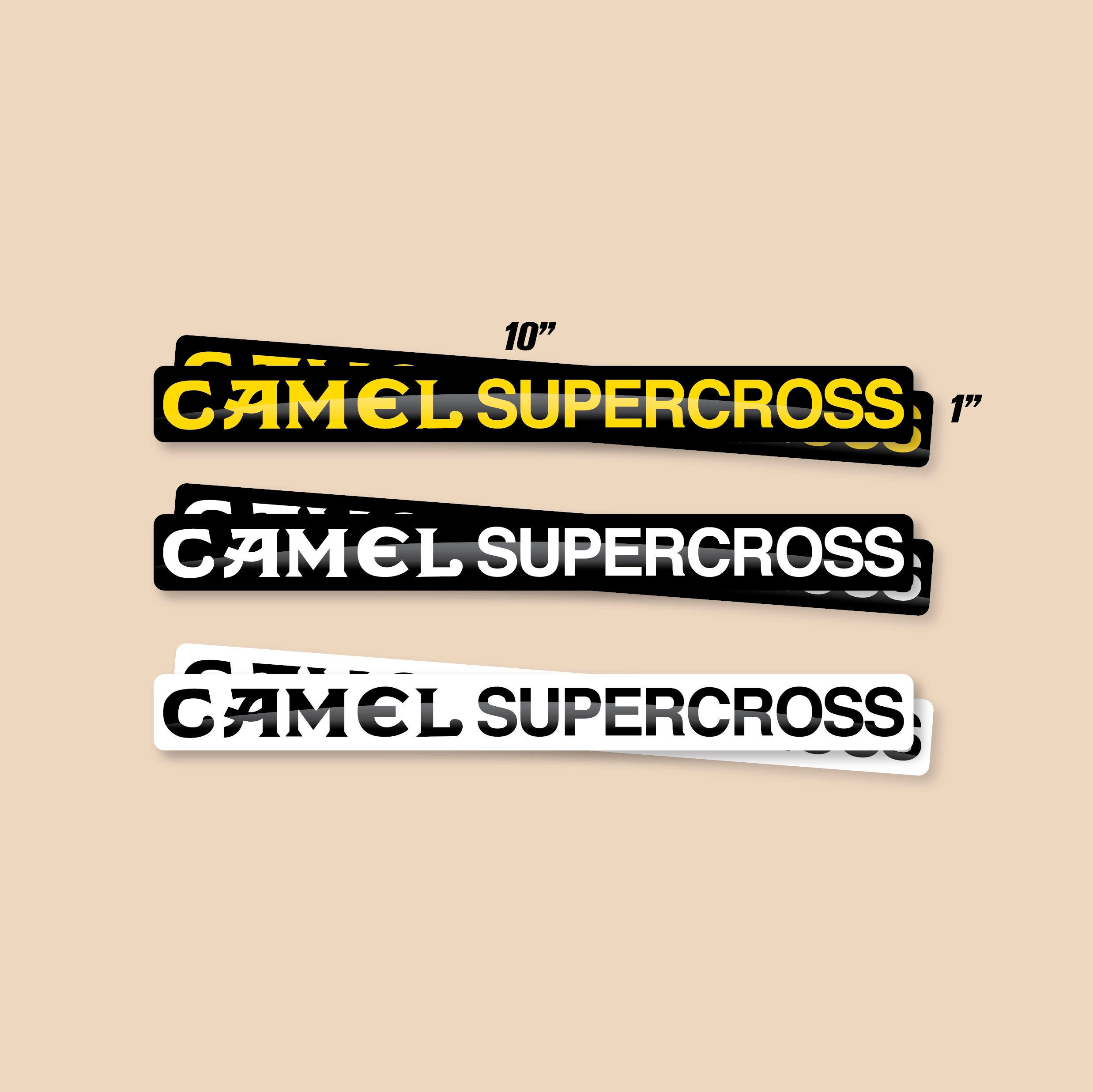Camel Supercross Vintage Retro Numberplate Decal (2 Count) - Etsy