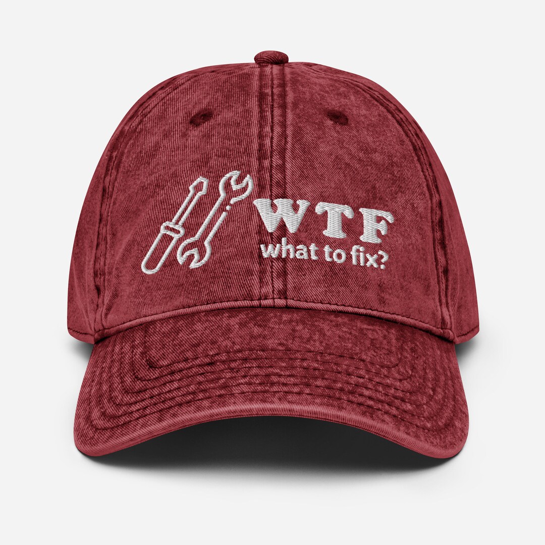WTF What to Fix Cap | Funny Cap | Funny Hat | Gift Idea | What to Fix ...