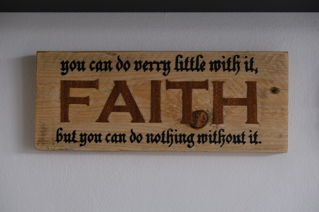 Faith, Wooden Sign - Etsy