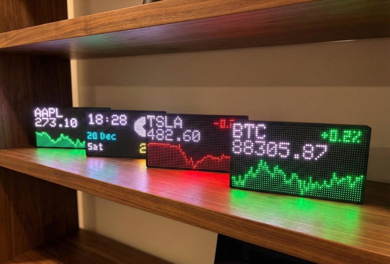Stock Crypto Sports Transit Live Ticker LED Display - Etsy