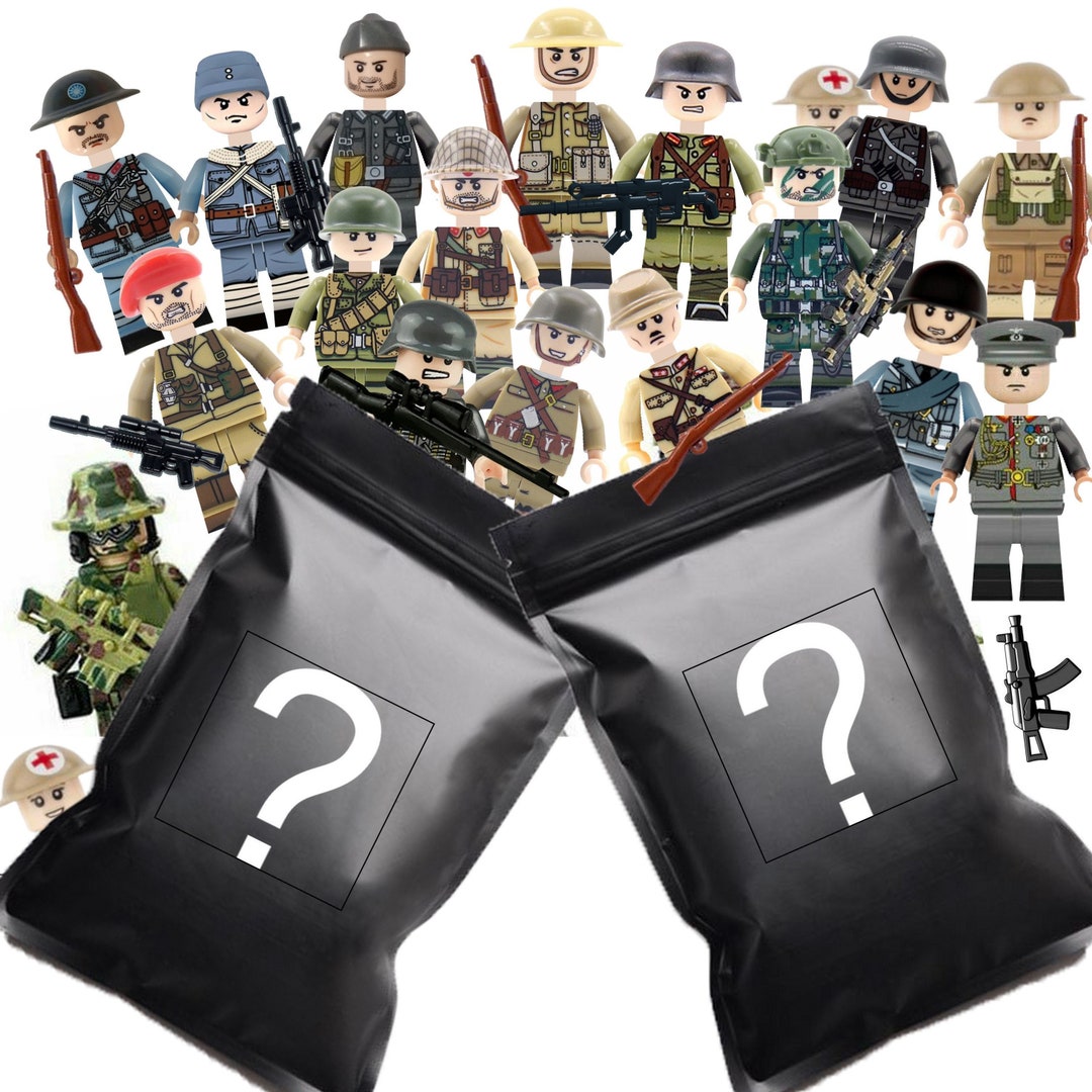 10x Mystery Figures With Guns WW2 Army Military Soldiers Set - Etsy