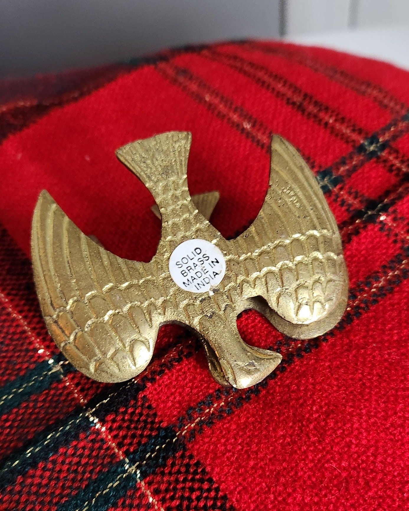 Vintage Brass Eagle Paperclip, Eagle Paperweight, Office Desk Decor ...