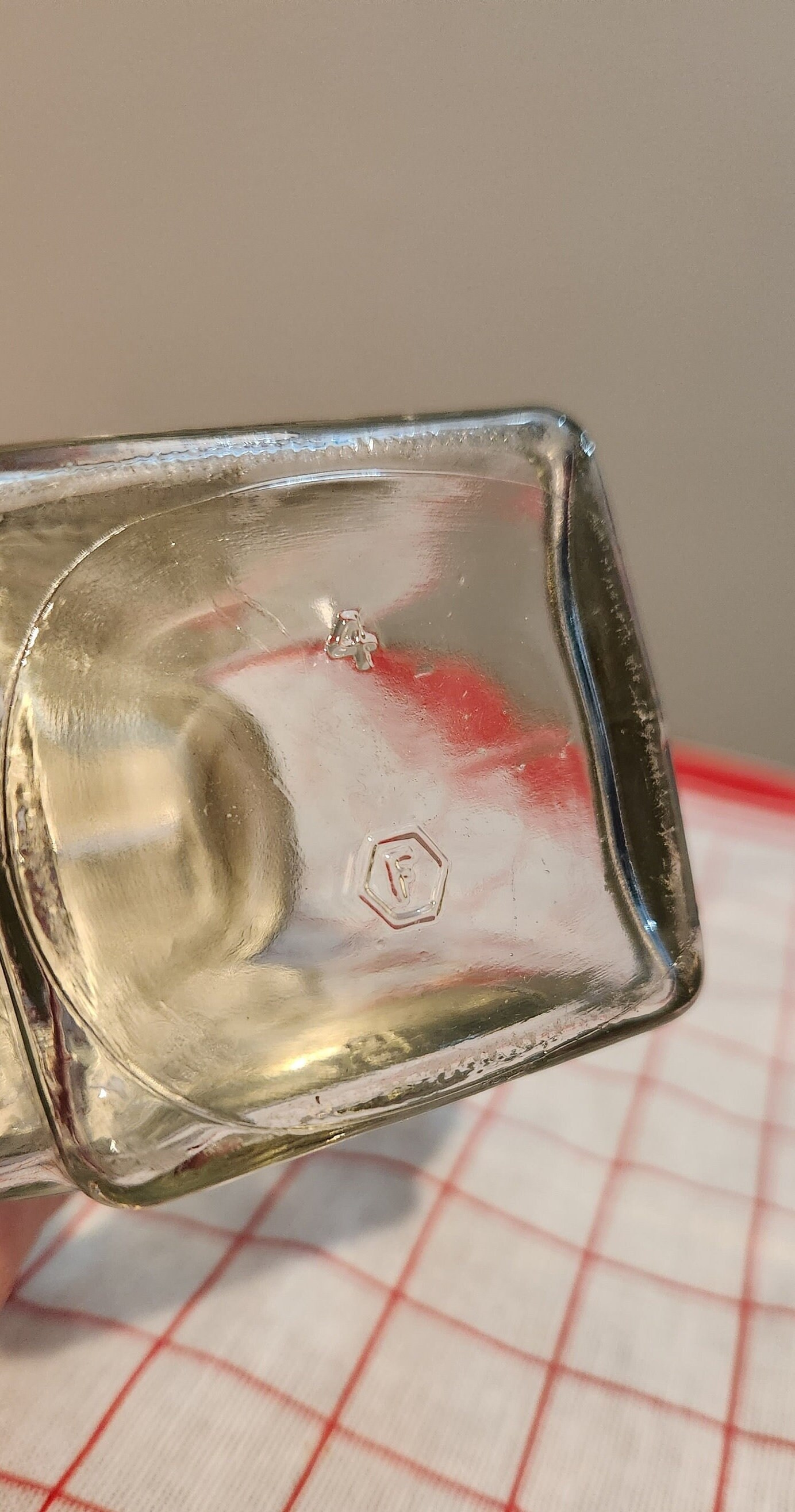 Vtg Clear Glass Clock Face Bank, Nash Mustard Kiddy Bank Tic Tic Relish ...