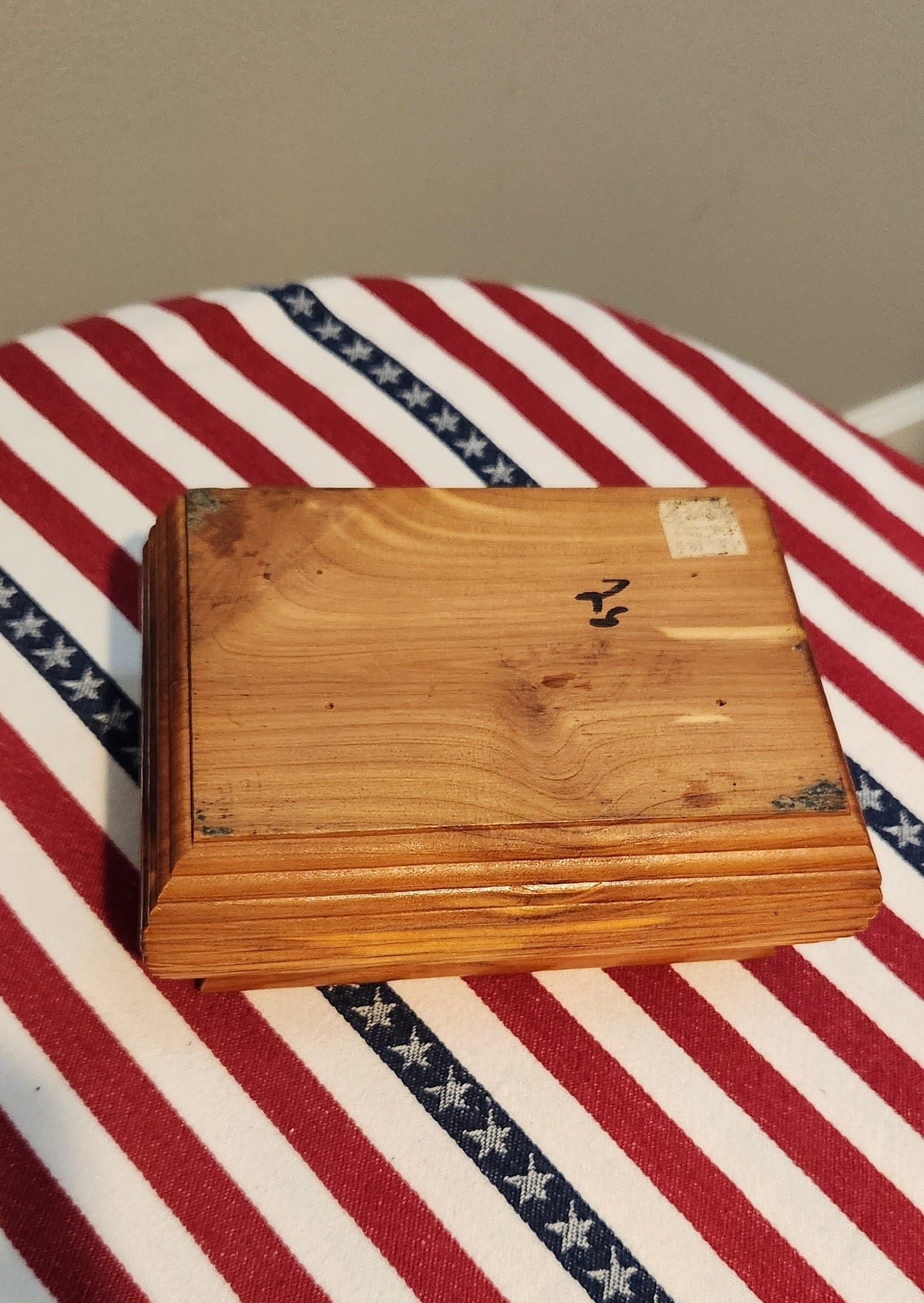 Small Vintage Cedar Box With Deer Design Mackinaw City MI - Etsy