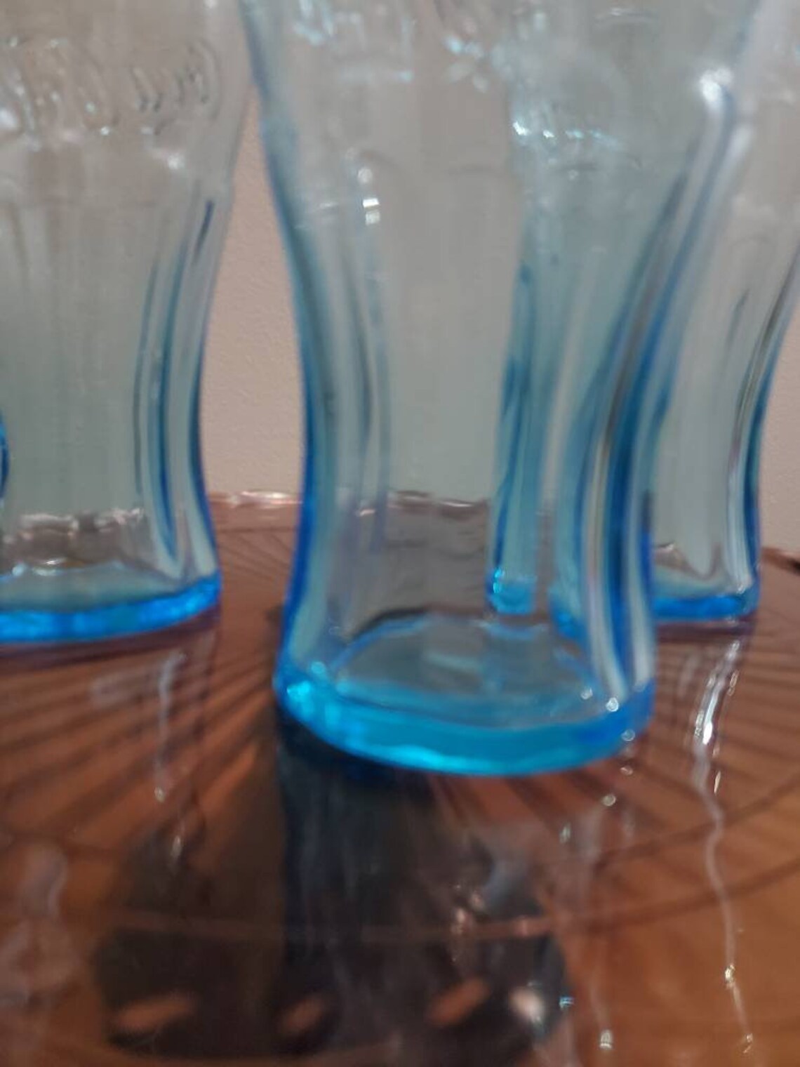 Vintage Icy Blue Coke Coca-cola Soda Drinking Glasses - Etsy