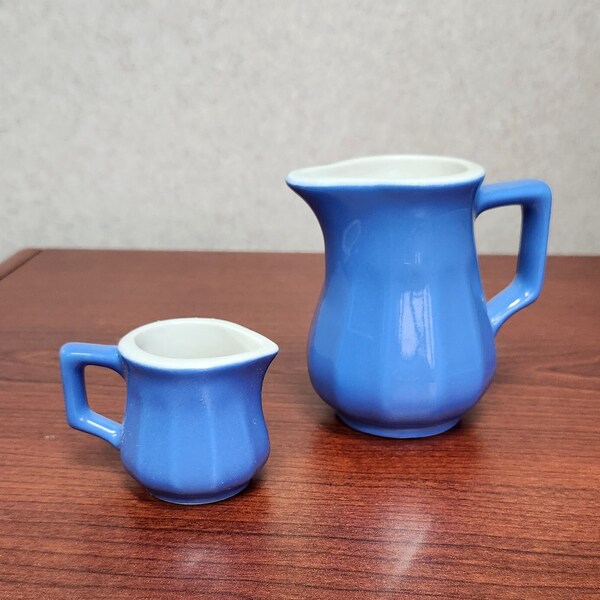 Antique Light Blue Pitcher - Etsy