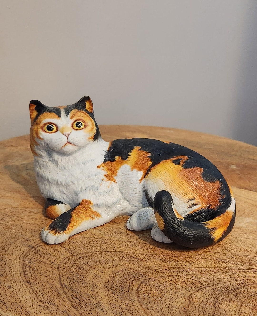 Vintage Franklin Mint Ceramic Calico Cat "spellbound" by Eric Tenney ...