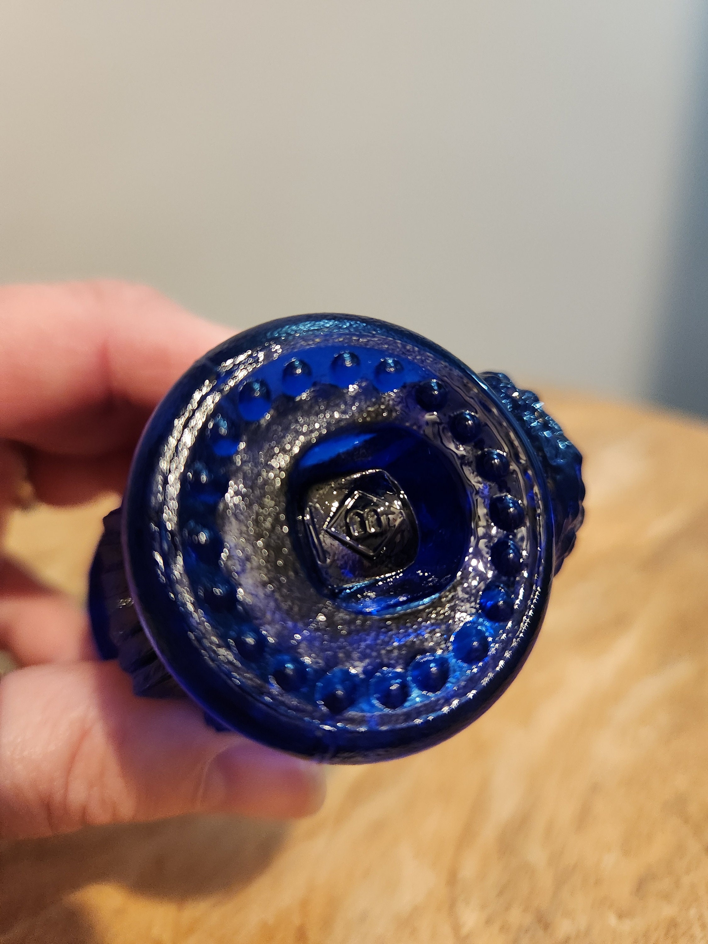 Vtg Boyds Cobalt Blue Glass Toothpick Holder, Bird Shaped Retro ...