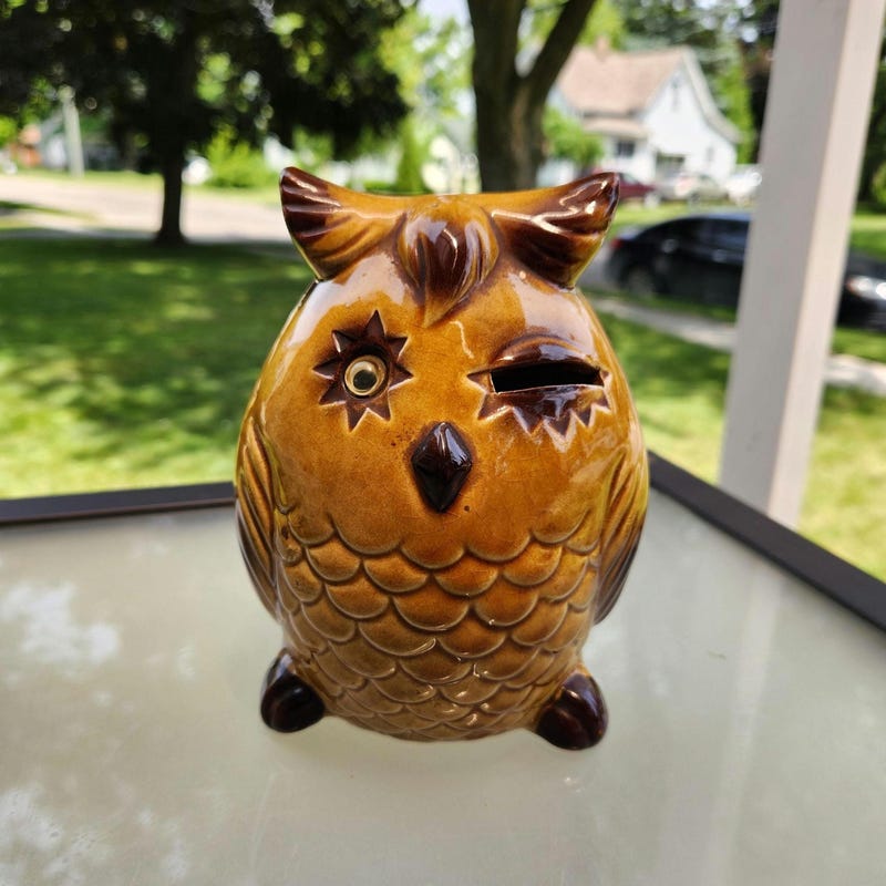 Owl Coin Bank - Etsy