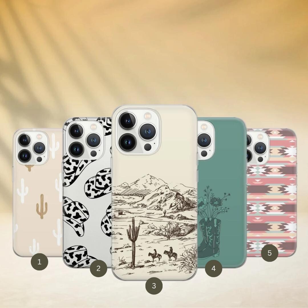 Cowboy Phone Case Western Cover for iPhone 17 16 15 13 12 Pro 11 Air ...