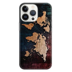 Atlas Phone Case World Map Cover for iPhone 16 15 13 12 Pro 11 XR for ...