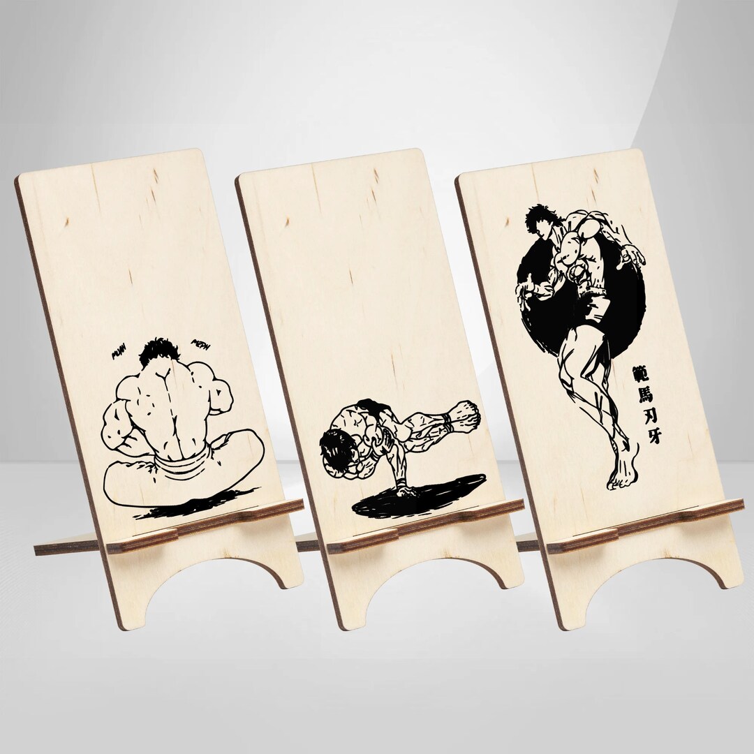 Manga Wood Phone Stand Anime Holder for iPhone 14 13 12 11 - Etsy