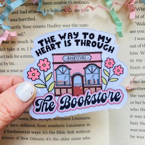 Book Store Sticker, Bookshop Sticker, Reader Sticker, the Way to My ...