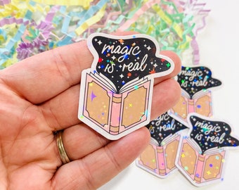 Books Are Magic Sticker, Magic is Real Sticker, Book Stickers for ...