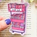 To Be Read Sticker, Book Cart Sticker, Booktok Sticker, Book Lover ...