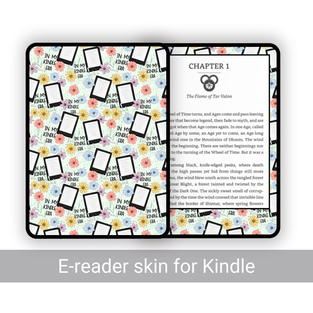 In My Kindle Era E Reader Vinyl Skin, Kindle Skin Decal, Kindle ...