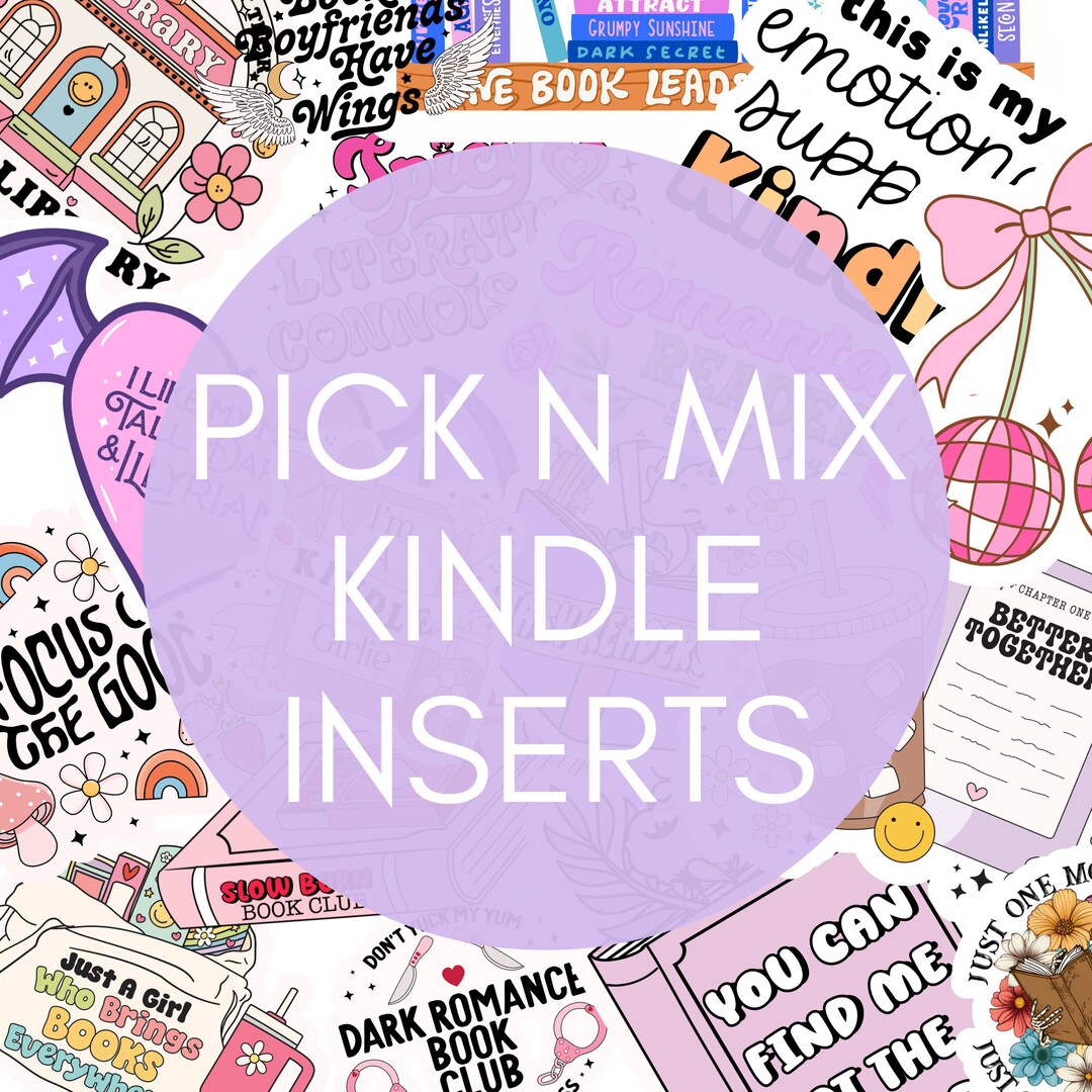 Kindle Insert Pack, Pick Your Own Bundles, Kindle Paperwhite Insert ...