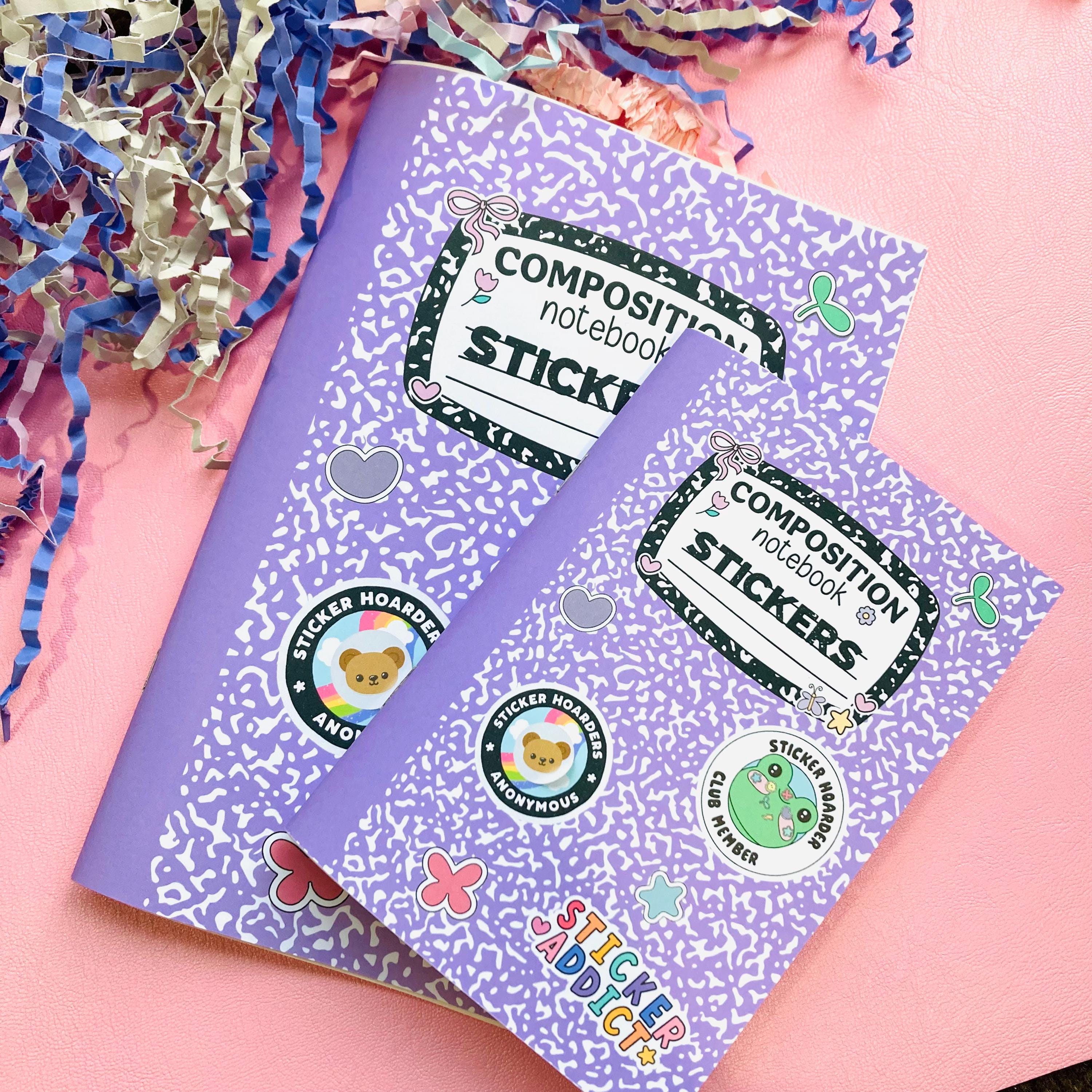 A5 & A6 Composition Notebook Mini Portable Double Sided Reusable ...