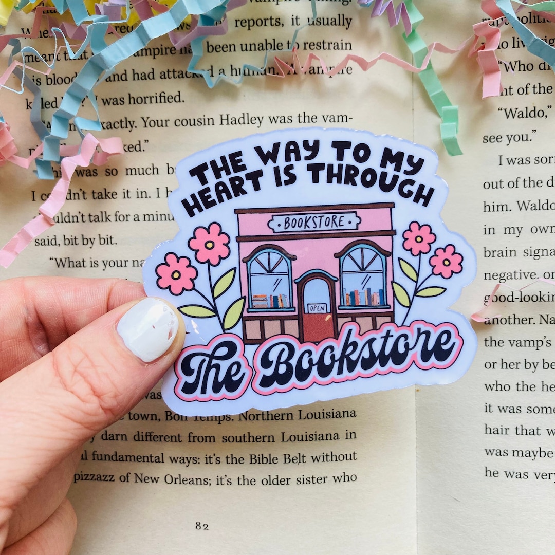 Book Store Sticker, Bookshop Sticker, Reader Sticker, the Way to My ...