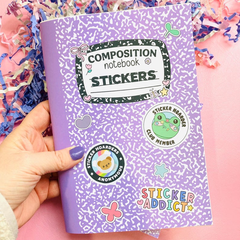 A5 & A6 Composition Notebook Mini Portable Double Sided Reusable ...