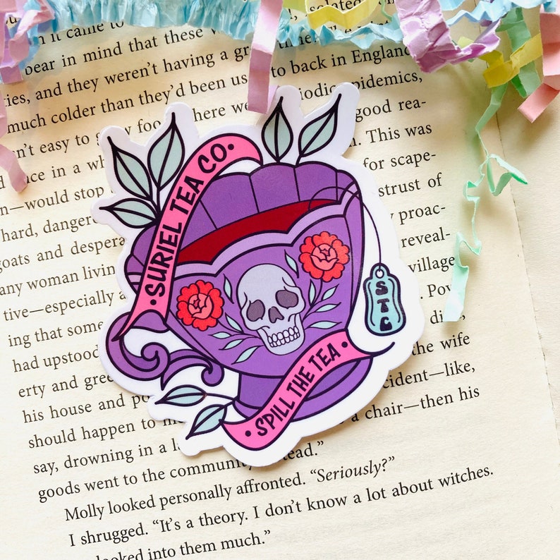 Suriel Tea Cup Vinyl Sticker, Spill the Tea, Fantasy Book Stickers ...