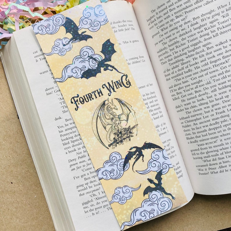 Fourth Wing Bookmarks Rebecca Yarros Romantasy Reader - Etsy