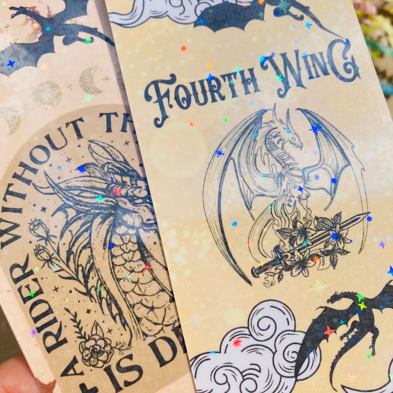 Fourth Wing Bookmarks Rebecca Yarros Romantasy Reader - Etsy New Zealand