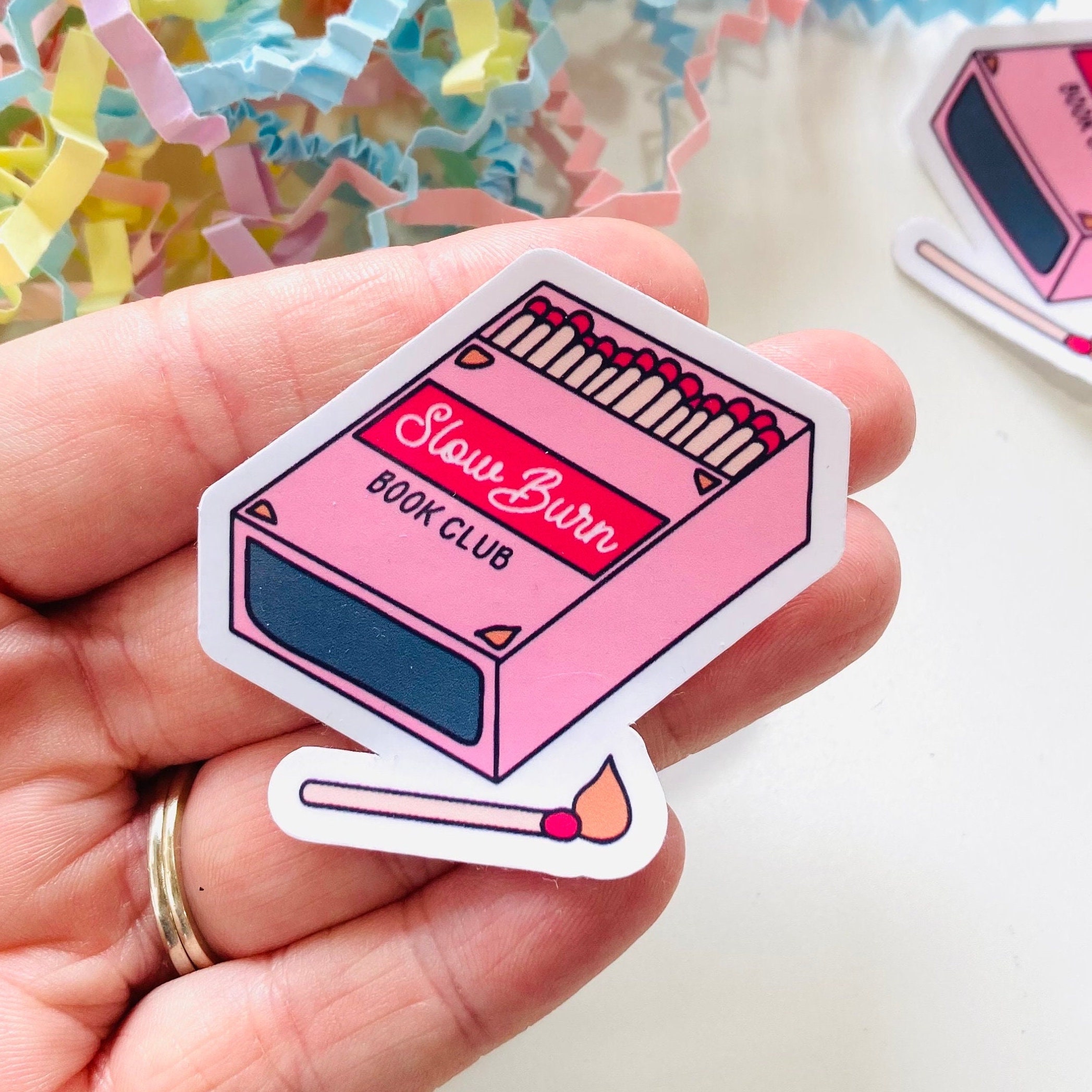 Slow Burn Book Club Sticker, Smutty Book Sticker, Smut Reader Sticker ...