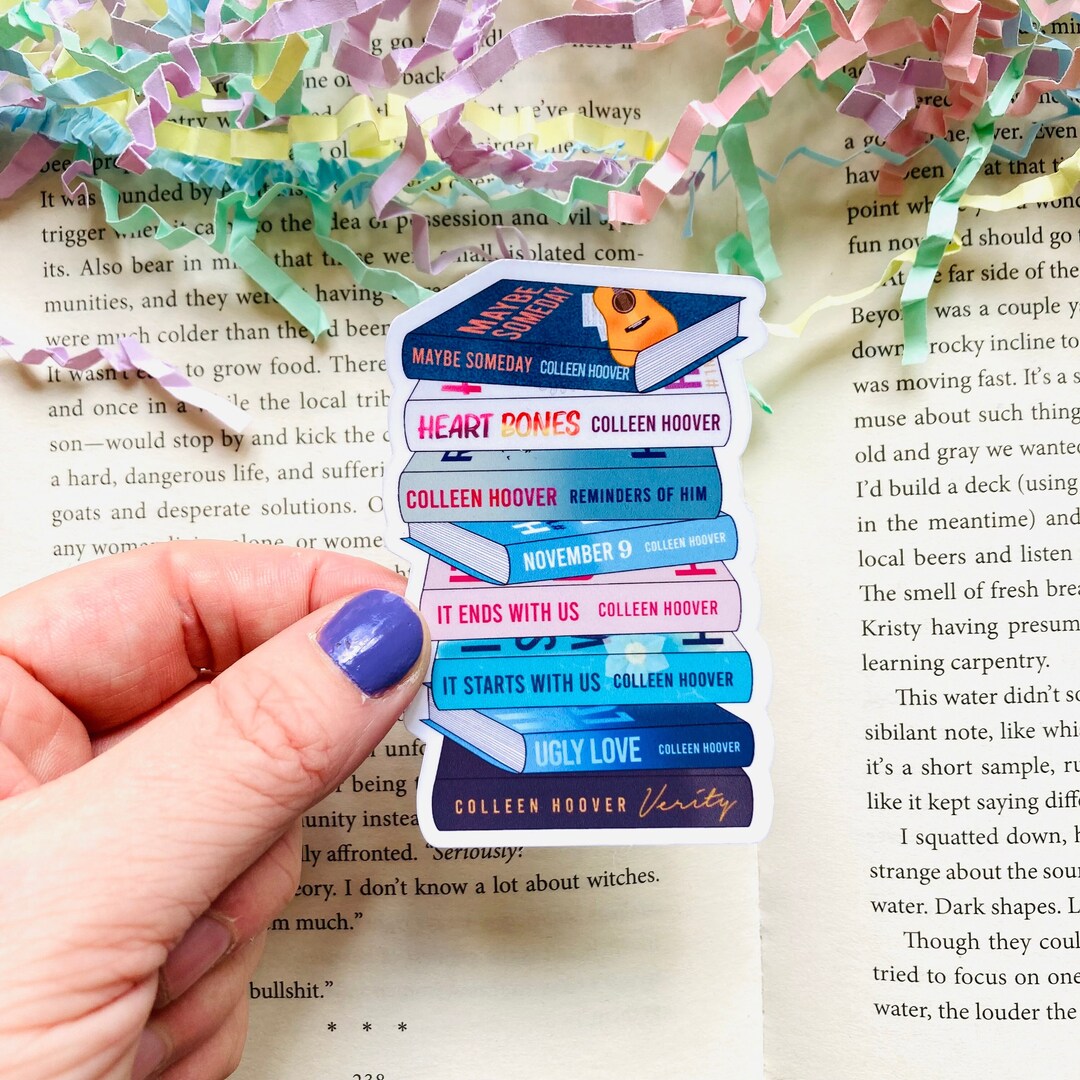 Colleen Hoover Sticker, Coho Book Stack, Colleen Hoover Merch, Colleen ...