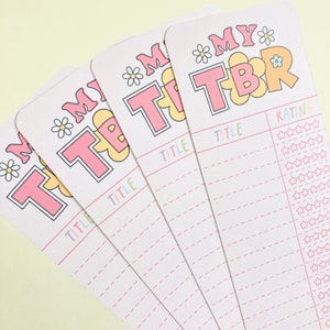 My TBR Bookmark to Be Read Reading Tracker, Reading Log Bookmark ...