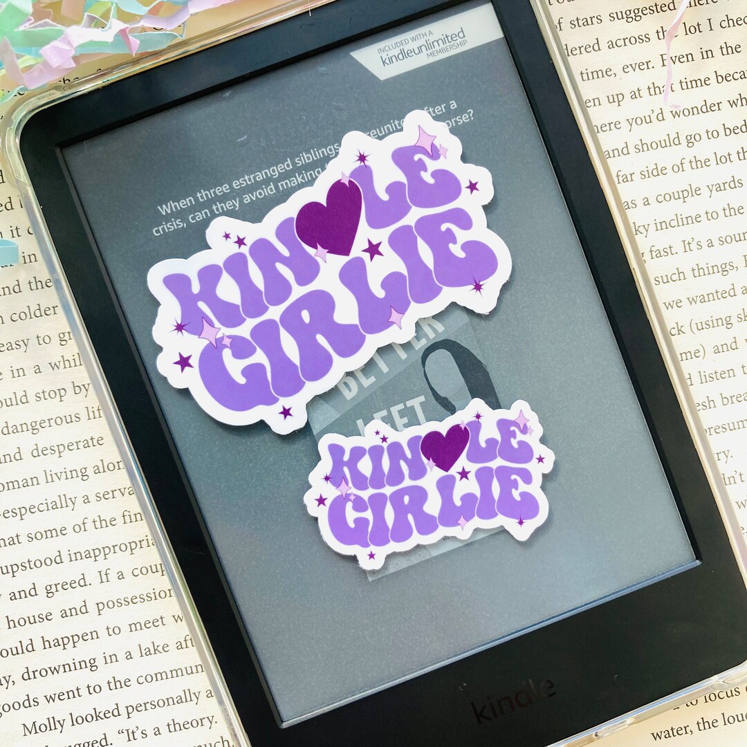 Kindle Girlie Sticker, Book Stickers for Kindle, Kindle Stickers for ...