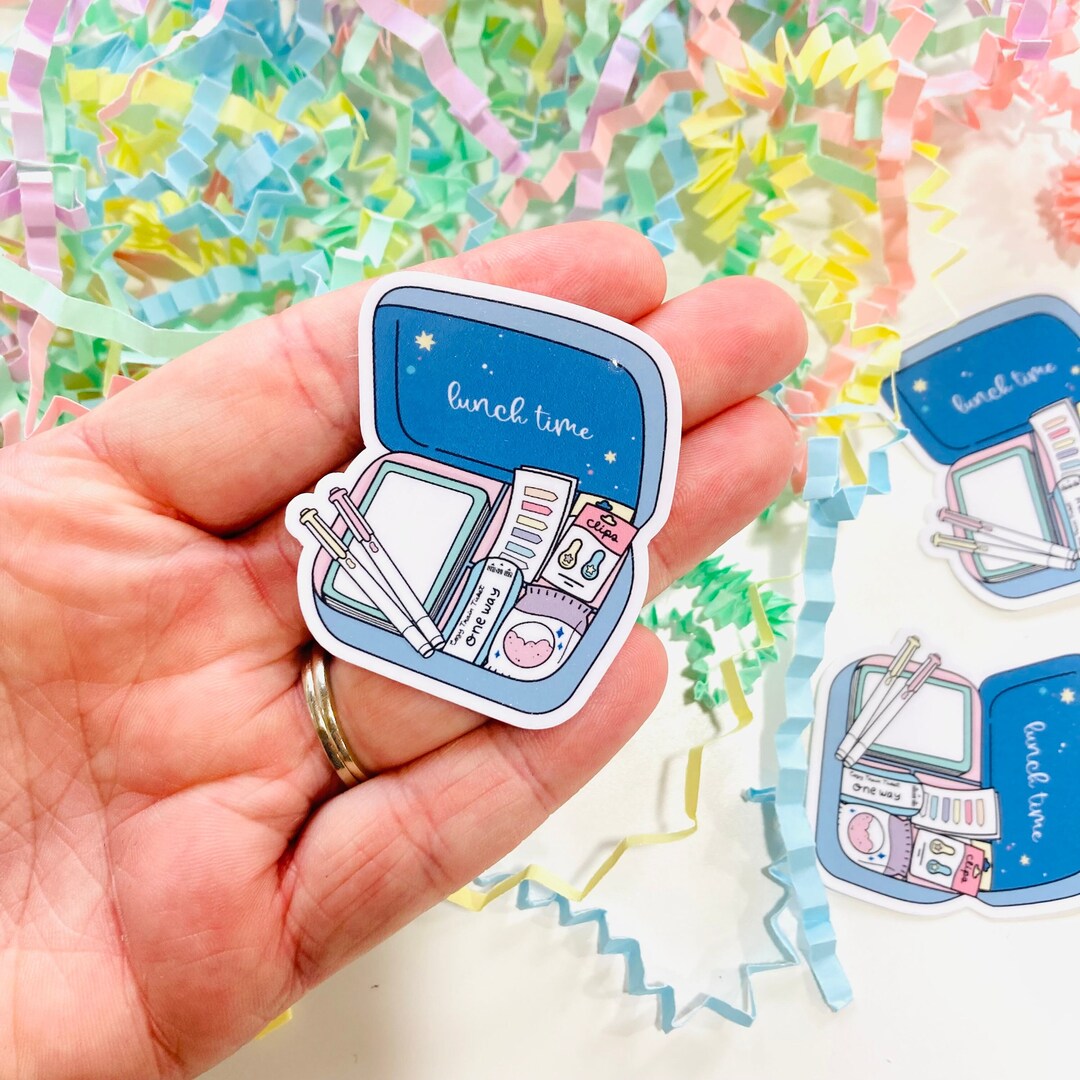 Cute Bookish Lunch Box Sticker, Funny Bookish Sticker, Book Lover ...