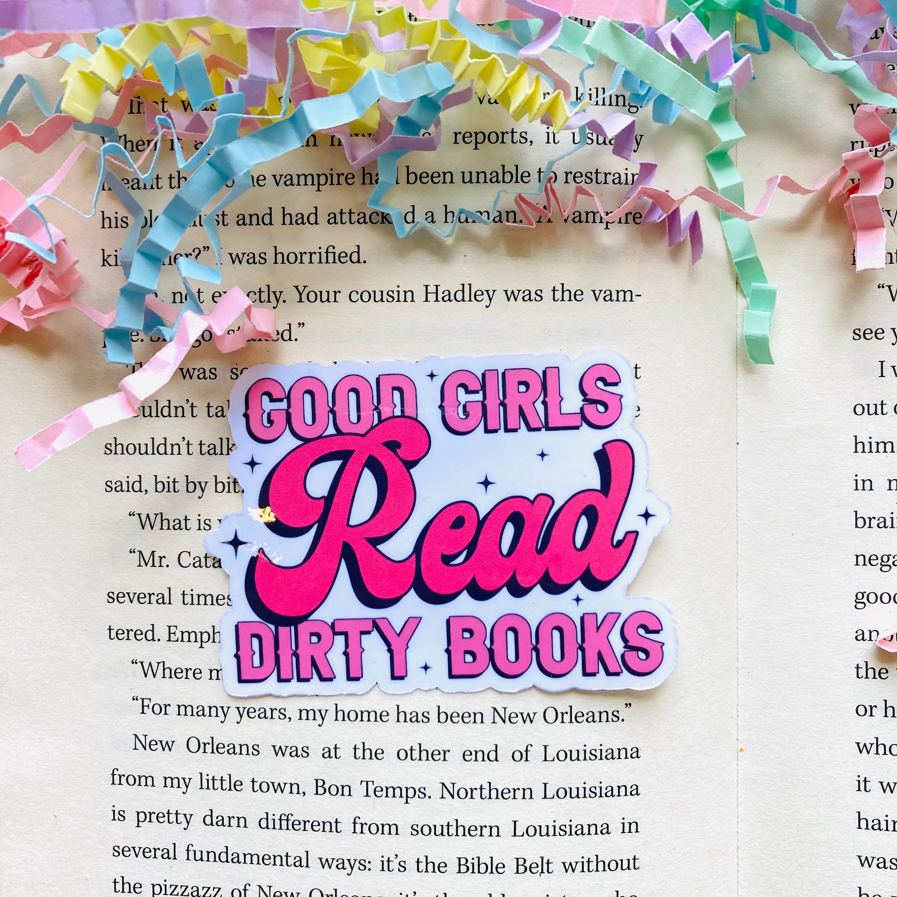 Good Girls Read Dirty Books Dark Romance Book Stickers - Etsy UK