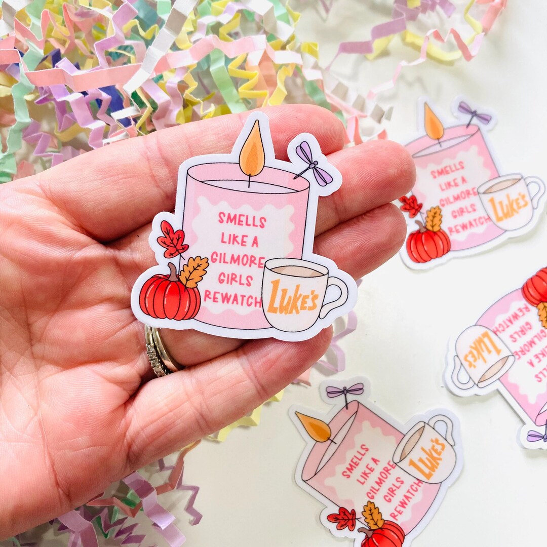 Stars Hollow Gilmore Sticker, Lukes Diner, Autumn Candle Die Cut ...