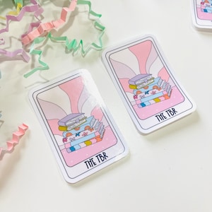 The TBR Tarot Card Sticker, Bookish Tarot Card, Book Stickers for ...