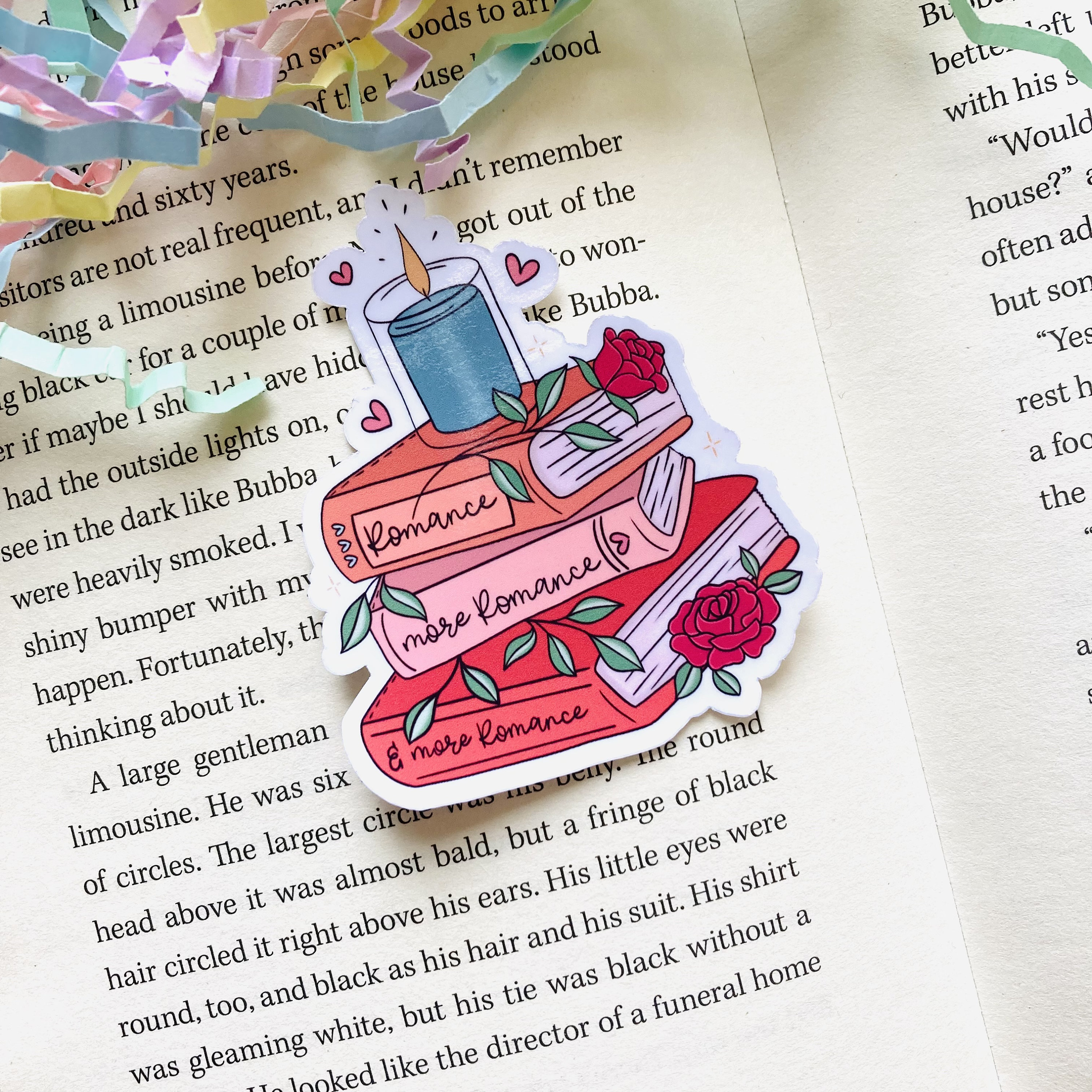 Romance Reader Sticker, Romance Book Stickers, Romance Book Merch ...