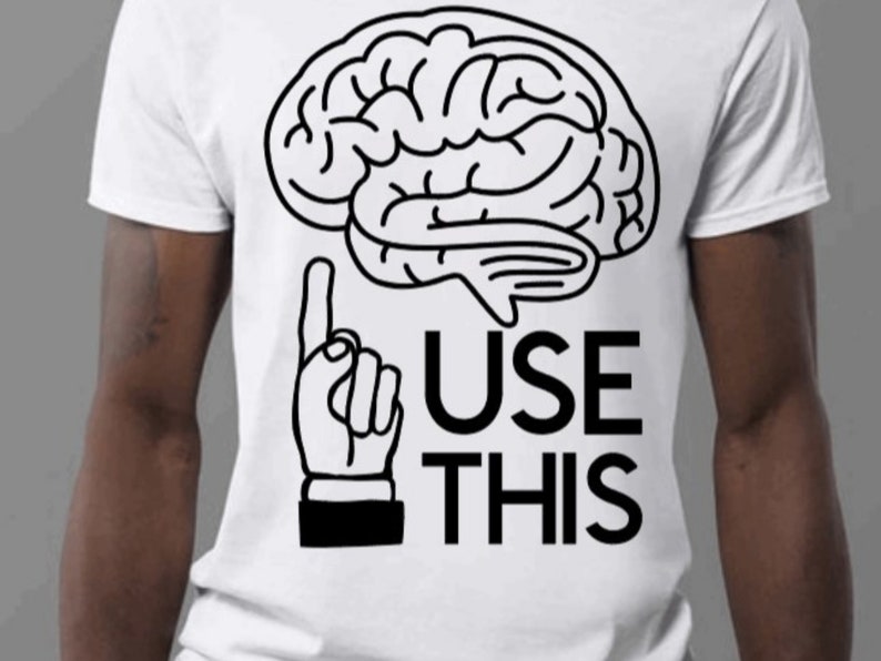 Use Your Brain Svg, Use Your Brain Cricut, Brain Cut File, Brain Svg ...