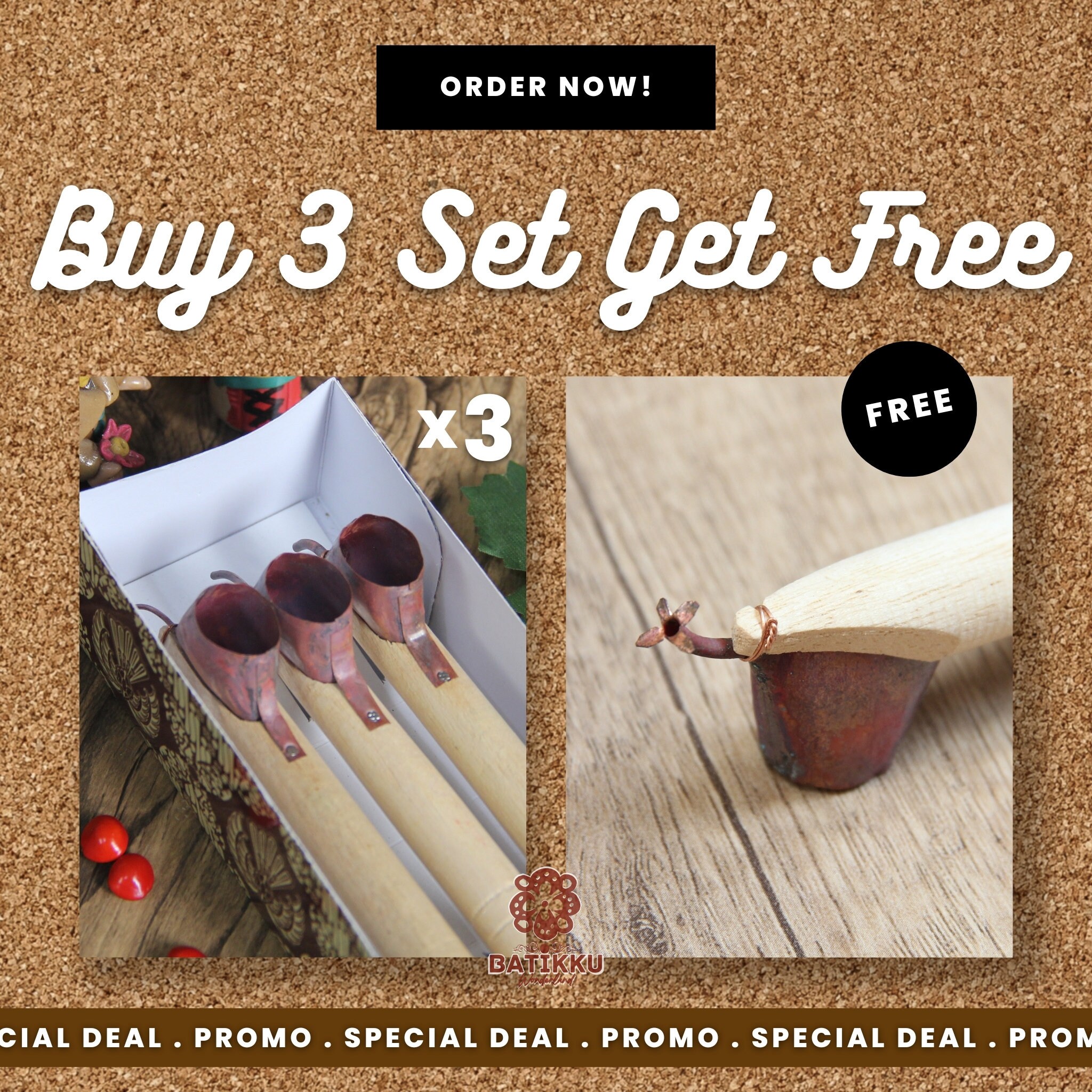 Traditional SINGLE SPOUT TJANTING : Set of 3 Copper Tjanting Batik ...