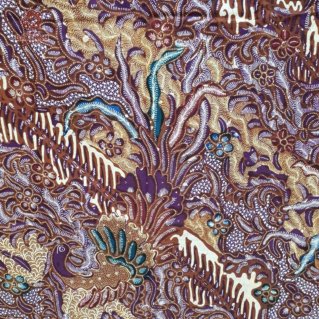 Indonesian Batik Tulis Masin, Colorful Hand Drawn Hand Painted Batik ...