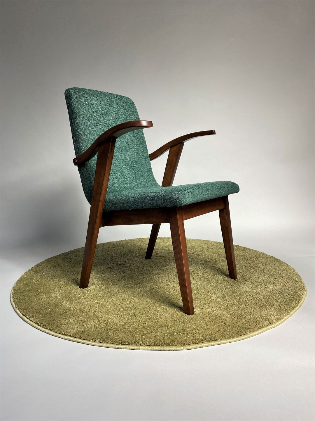 Originele fauteuil Puchala 300-123, damesversie, elegante luxe groene ...