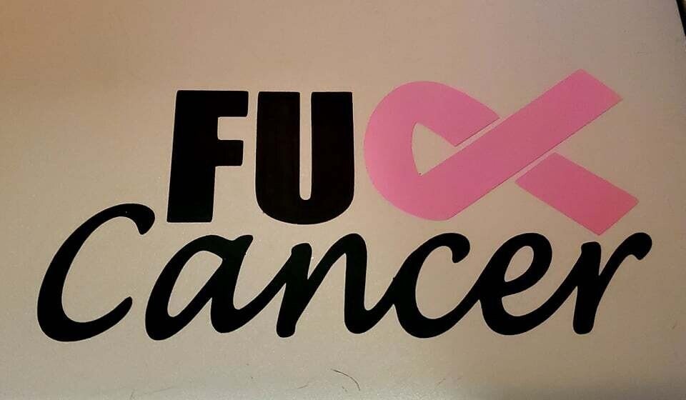 Fu*k Cancer Vinyl Decal - Etsy