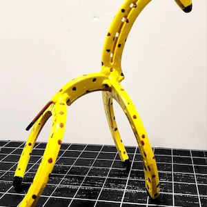 Horseshoe Metal Art Giraffe - Etsy